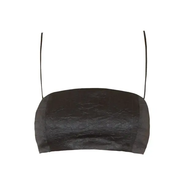 KAROLINA OZOLINSIUTE Hamna Textured Jacquard Top - Black