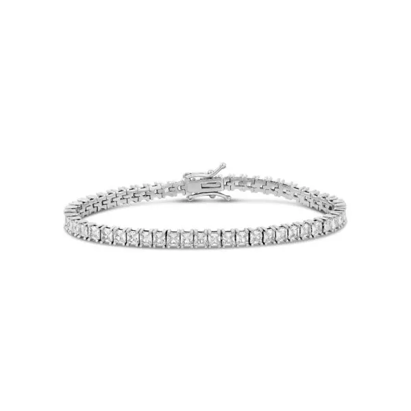 SHYMI Large Square Tennis Bracelet Silver - Gold