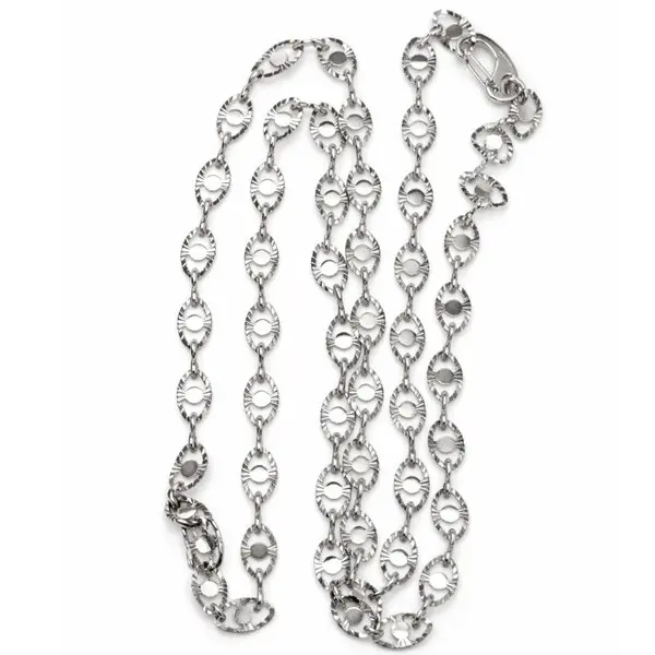 JAGGED HALO JEWELRY Festival Evil Eye Chain Necklace - Silver
