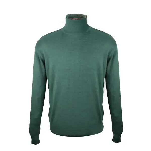 DAVID WEJ Harry Wool Roll Neck Jumper - Green