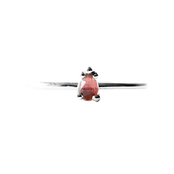 LEE RENEE Pink Tourmaline Ring - Silver