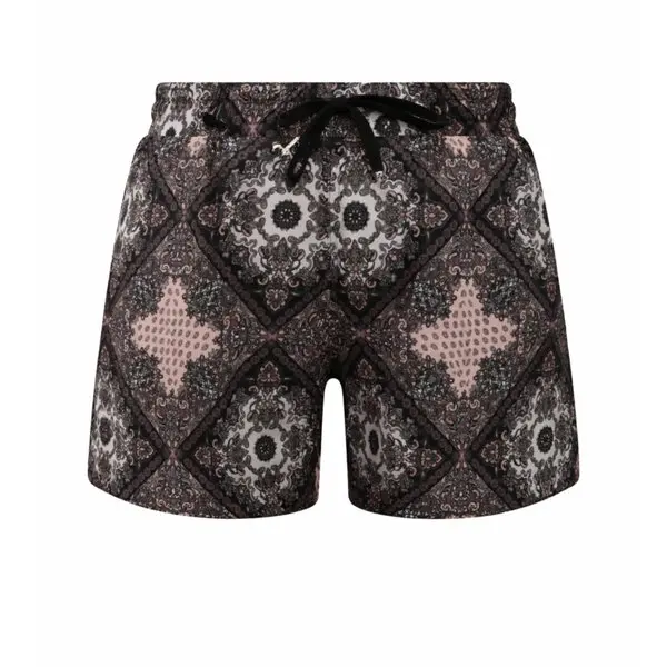 IVY SWIMWEAR Hudson In Mosaic Print Swim Shorts - Black