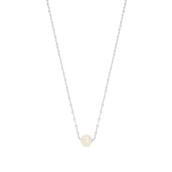 ESTERAH Essie Pearl Necklace - Silver