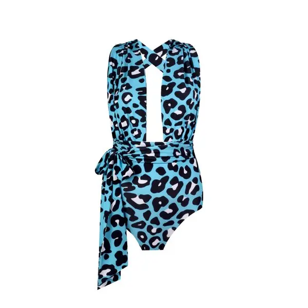 NUR KARAATA Leo Swimsuit - Blue