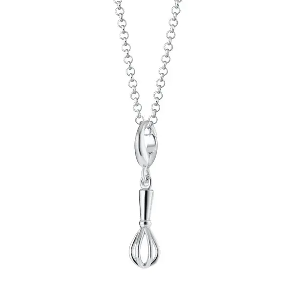 LILY CHARMED Sterling Whisk Charm Necklace - Silver