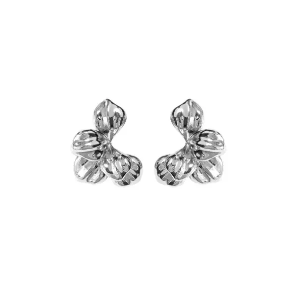 MICKEY'S GIRL Moon Bloom Waterproof Earrings - Silver