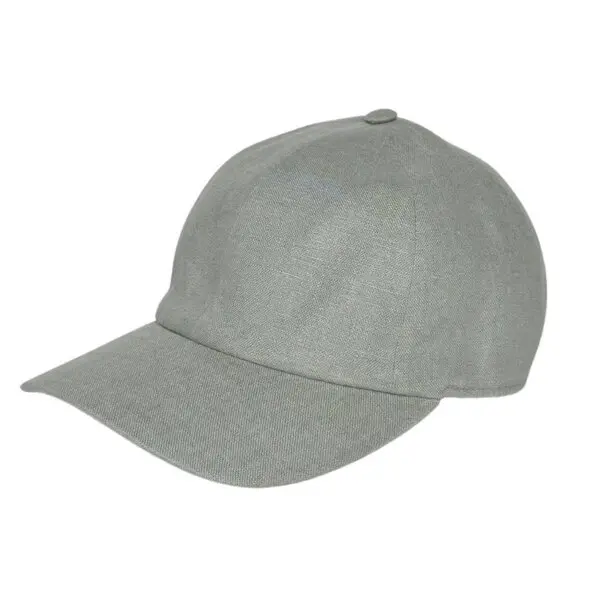 CACHEMIO Olive Minimalist Linen Baseball Cap - Green