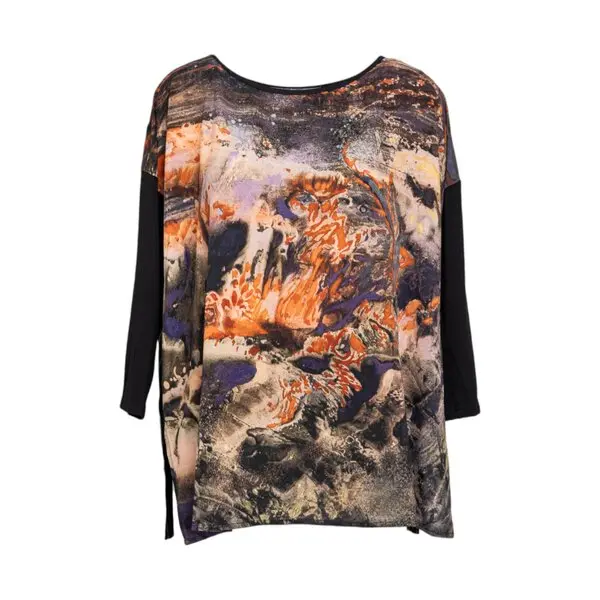 ARTISTA Fortuna Boxy Fit Top - Black