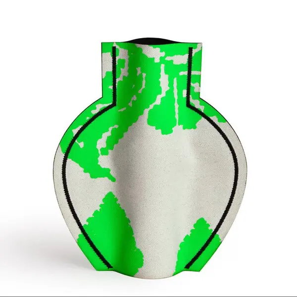 LONDON ATELIER BYPRODUCT Milos Jug Vase Black Fluo - Green