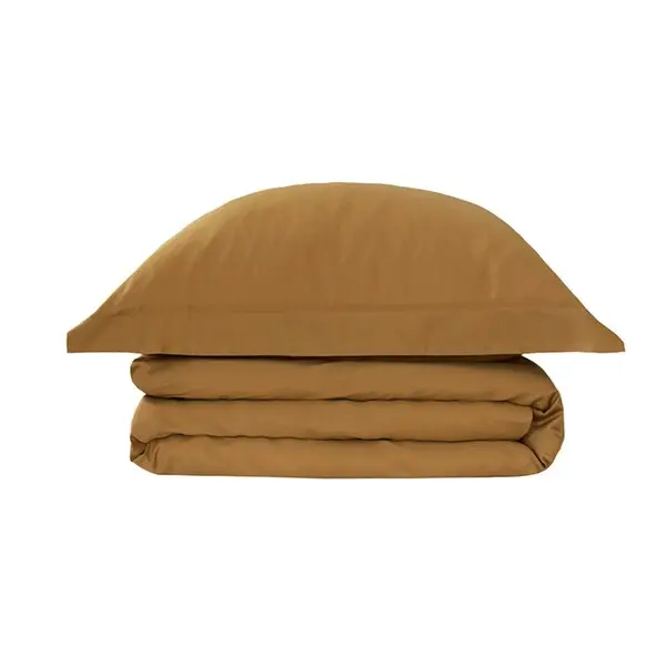 DECOFLUX HOME Sateen Bed Linen Set Cinnamon - Brown