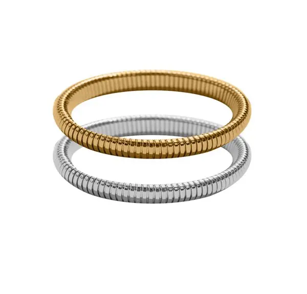 ADRIANA PAPPAS DESIGNS Sixteen Mm Stretch Bangle - Silver