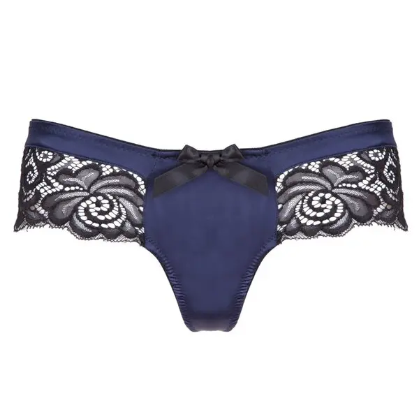 EMMA HARRIS Signature Navy Skirted Thong - Blue