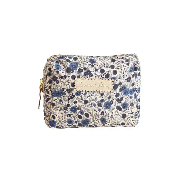 LILY AND LIONEL Cosmetic Bag Aster Patchwork - Blue