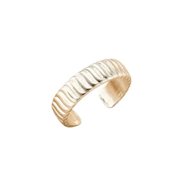 POSH TOTTY DESIGNS Sterling Wave Open Ring - Silver