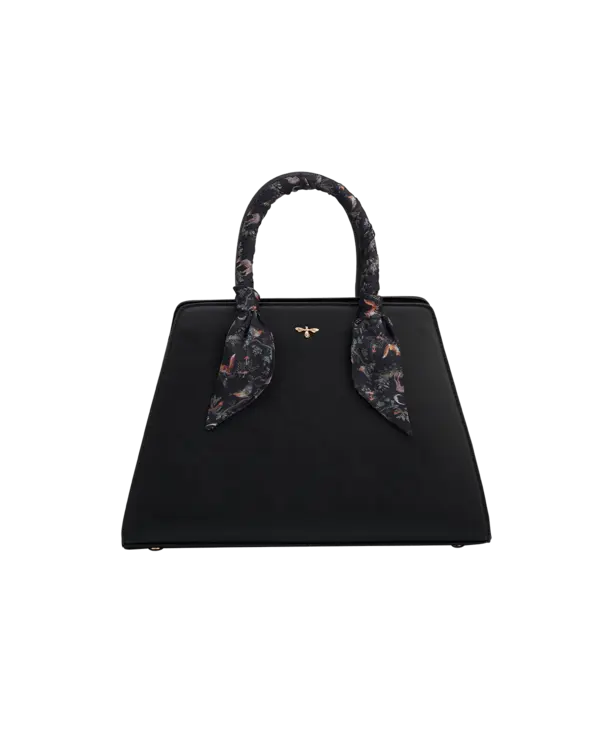 FABLE ENGLAND Grace Structured Tote Bag - Black