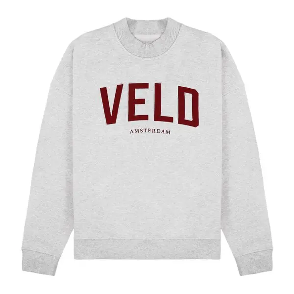 VELD Westwood Varsity Mockneck Sweatshirt - Grey