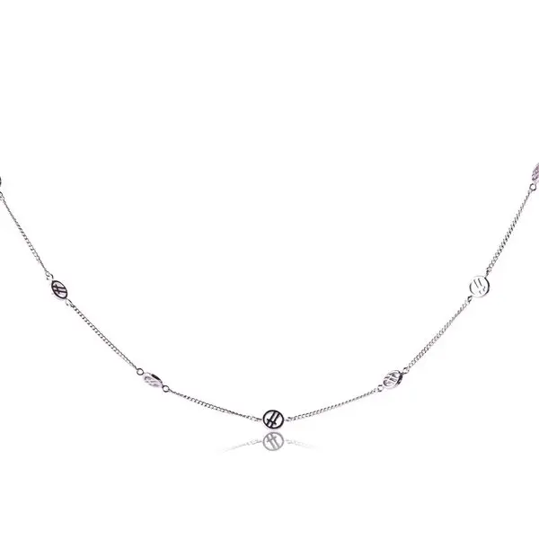EVER JEWELLERY Game Day Waterproof Choker Necklace - Silver