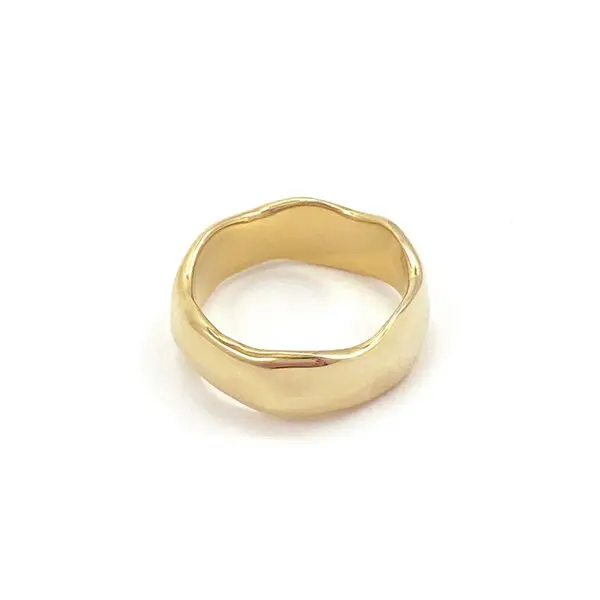 BIKO Wavi Ring Thick - Gold