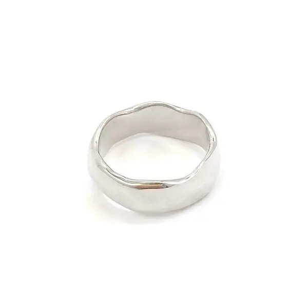 BIKO Wavi Ring Thick - Silver