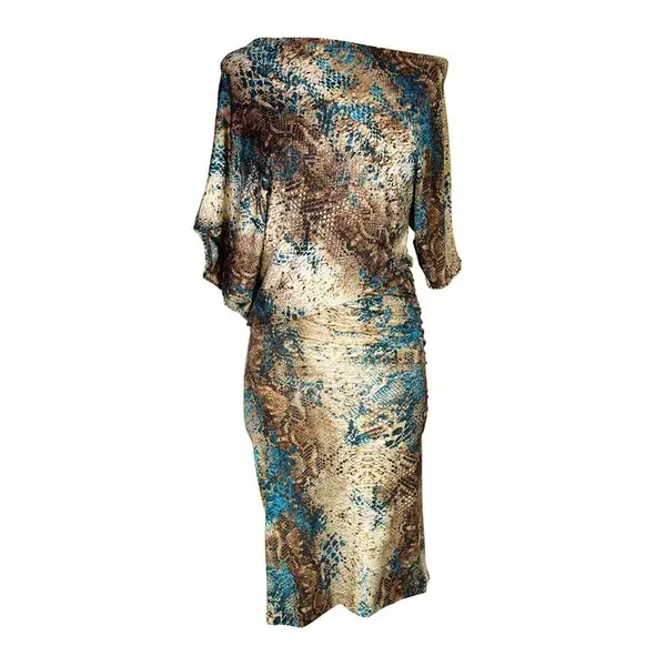 JENNAFER GRACE Indigo Viper Angle Dress - Brown