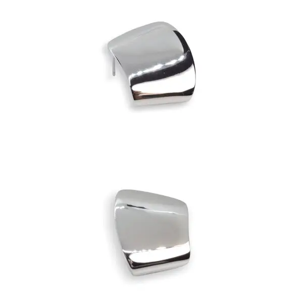 EVERY WAVE Reflect Mirror Effect Statet Earrings - Silver