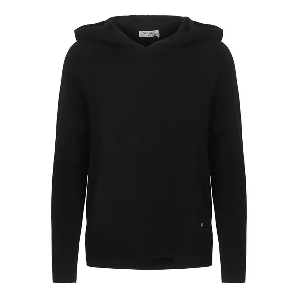 TIRILLM Ida" Cashmere Hooded Pullover - Black