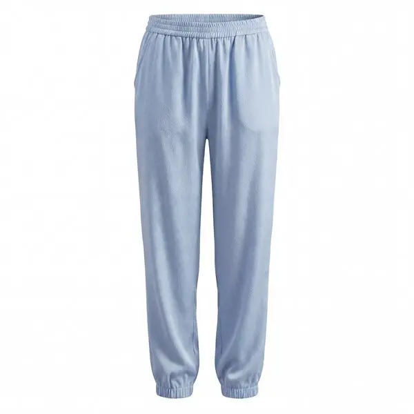 VIMISSIA Bubble Silk Jogger Pants In Sky - Blue