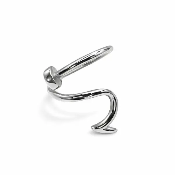JAGGED HALO JEWELRY Nailed It Nail Ring - Silver
