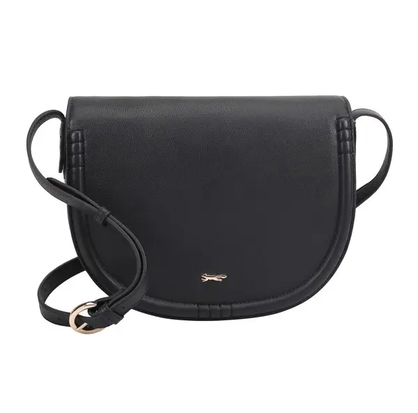 PAUL COSTELLOE Saima Leather Crossbody Bag Jet