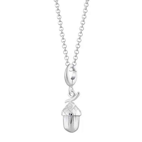 LILY CHARMED Sterling Acorn Charm Necklace - Silver