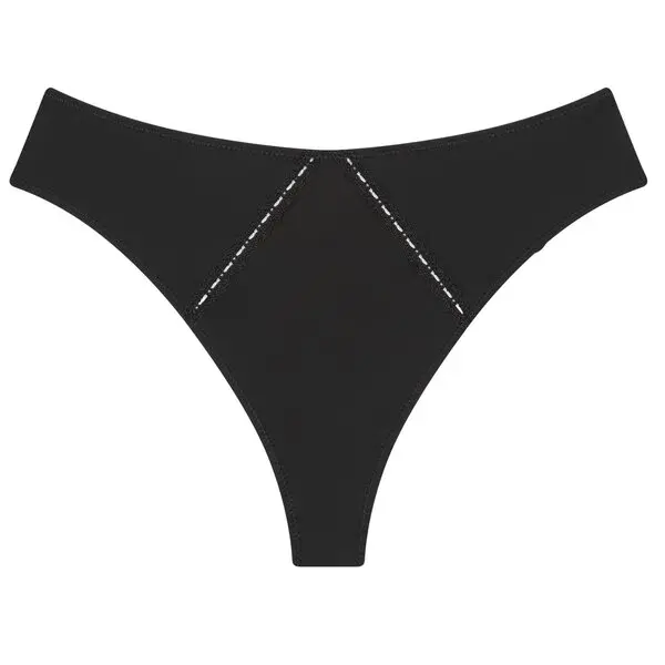 VERDANT INTIMATES Modal Air Thong - Black