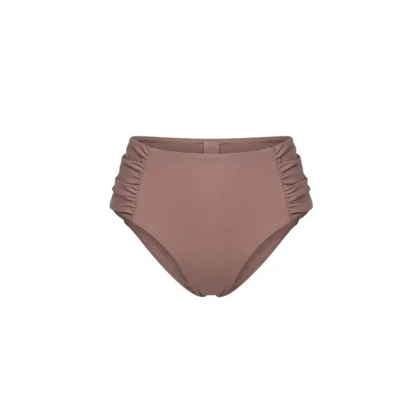VERONI SWIM Neutrals Naomi High-waist Bottoms - Brown