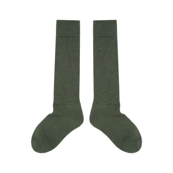 PEPER HAROW - MADE IN ENGLAND Wool Boot Socks Olive - Green