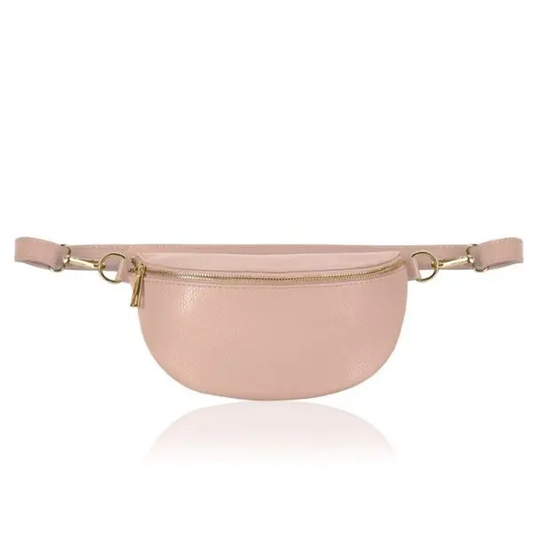 BETSY & FLOSS Zadar Crossbody And Waist Bag In Blush Pink - Orange