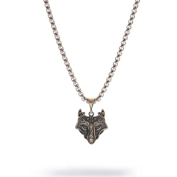 EBRU JEWELRY Wolf Guardian ’s Necklace - Silver