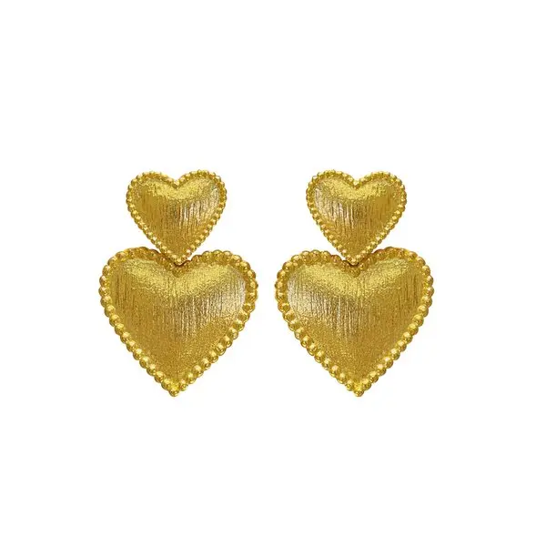 EYECONIC BY SAMAR AJRAM Heart Earrings - Gold