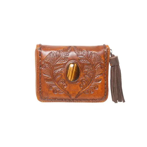 JODI LEE Hiawatha Mini Wallet Antique Medium - Brown