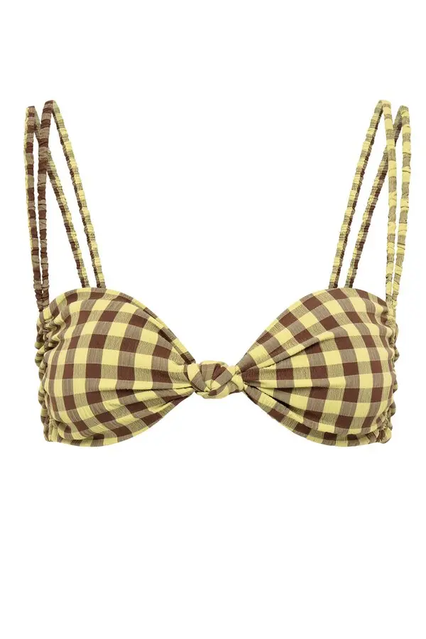 WILD LOVERS LONDON Cabana Bikini Top - Yellow