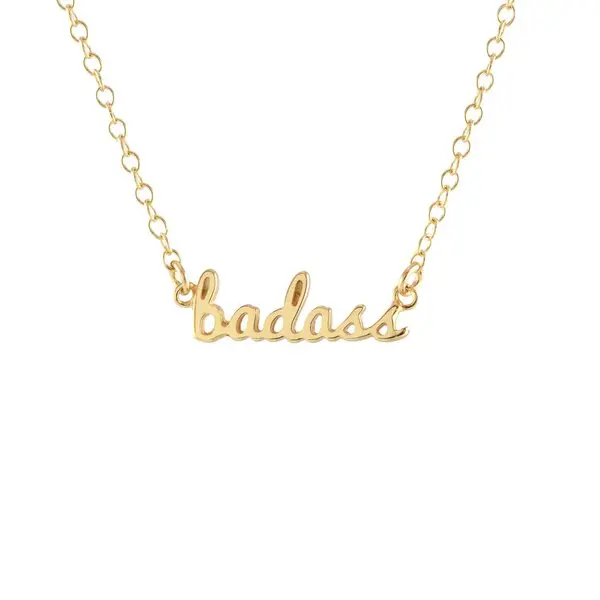 Kris Nations Badass Charm Necklace Vermeil - Gold