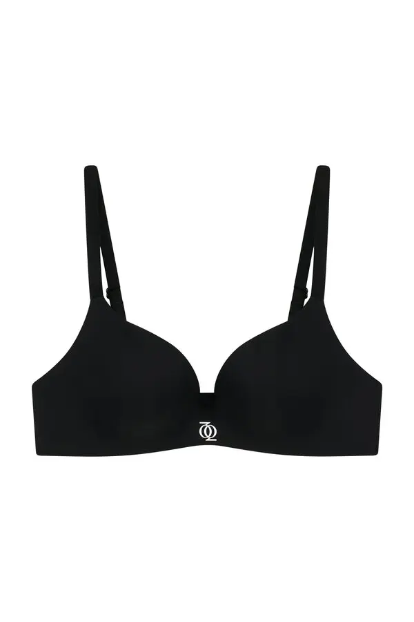 GOD SAVE QUEENS Second Skin Teardrop Bra - Black