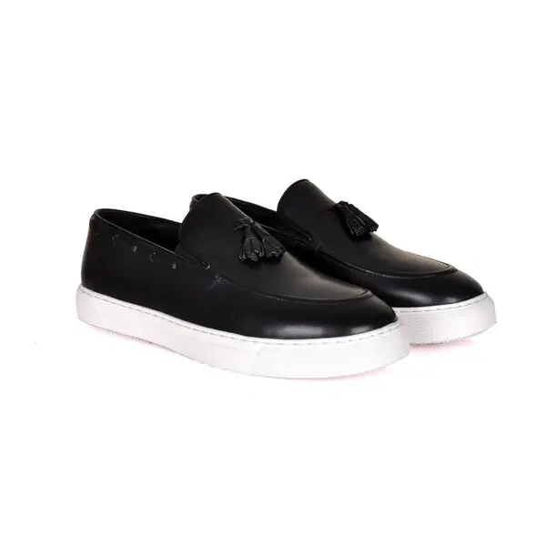 DAVID WEJ Bradford Tassel Sneakers - Black