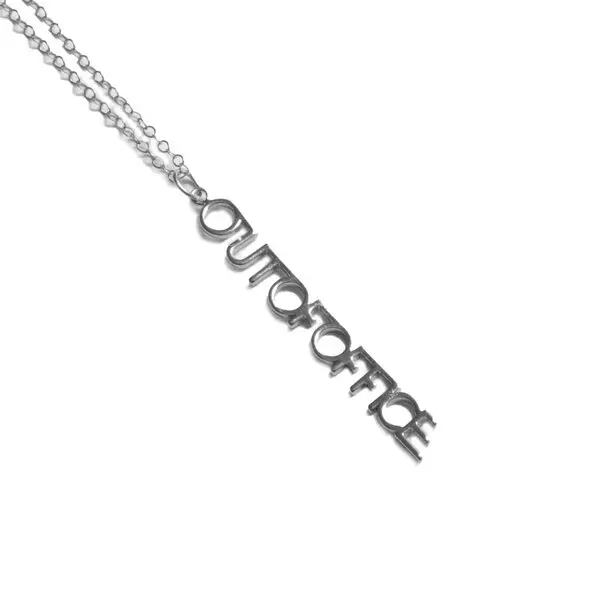 OUTOFOFFICE Out Of Office Charm Necklace - Silver