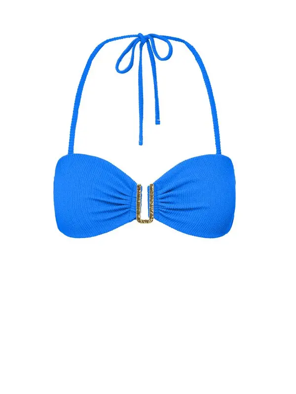 CHANGE OF SCENERY Cindy Embellish Top In Grotto Texture - Blue