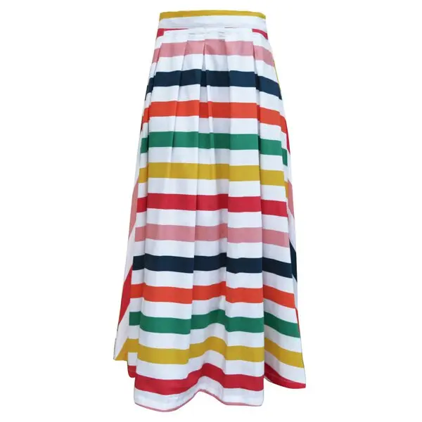 MY PAIR OF JEANS Mexico Maxi Skirt - White