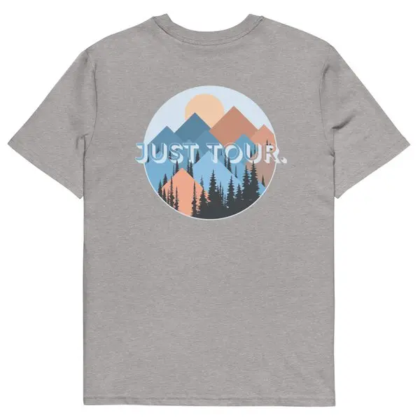 ANCHOR & CREW Heather Just Tour. Seeker Organic Cotton T-shirt - Grey