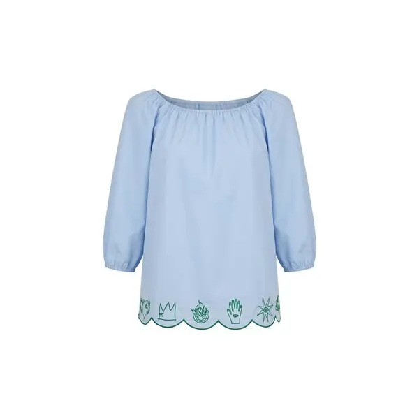 KING NAKED Sweet Nothing Blouse - Blue