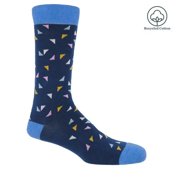 PEPER HAROW - MADE IN ENGLAND Trilateral Socks - Blue
