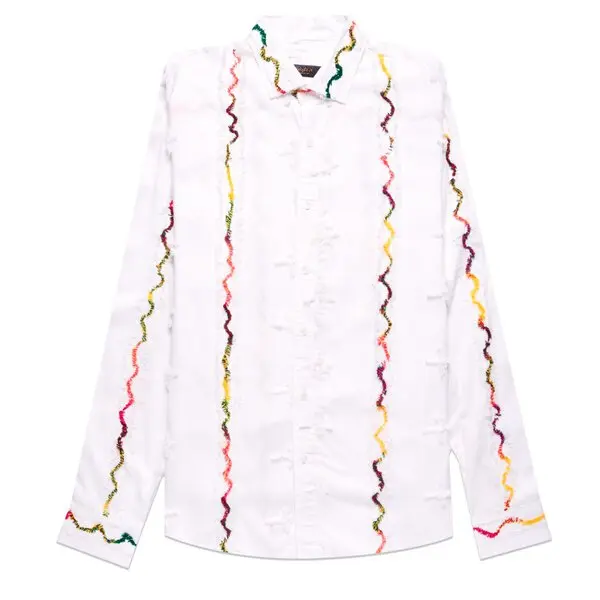 EIGHT X Francisco Artisan Edition Button Up Shirt - White