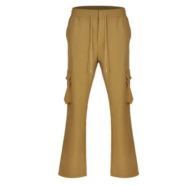DAVID WEJ Neutrals Ashford Loose Fit Cargo Trouser - Beige