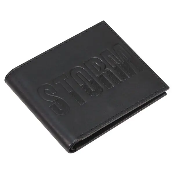 STORM Plutus Leather Embossed Wallet - Black